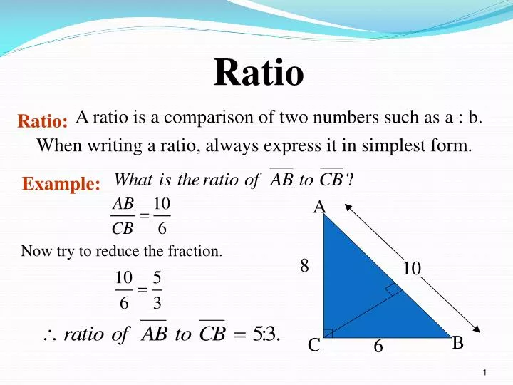 PPT - Ratio PowerPoint Presentation, free download - ID:2843098