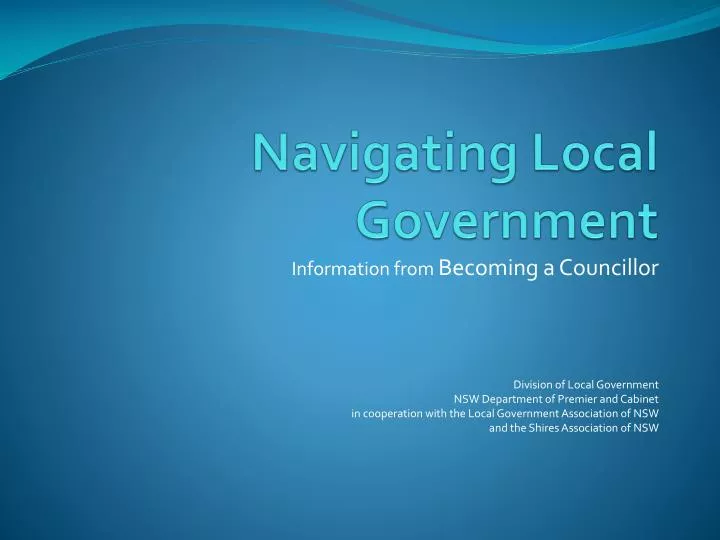 PPT - Navigating Local Government PowerPoint Presentation, free ...