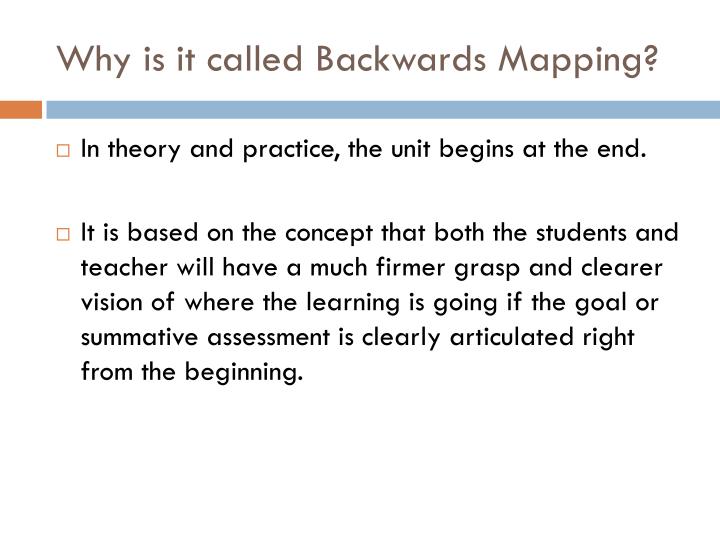 PPT - Backwards mapping PowerPoint Presentation - ID:2843953