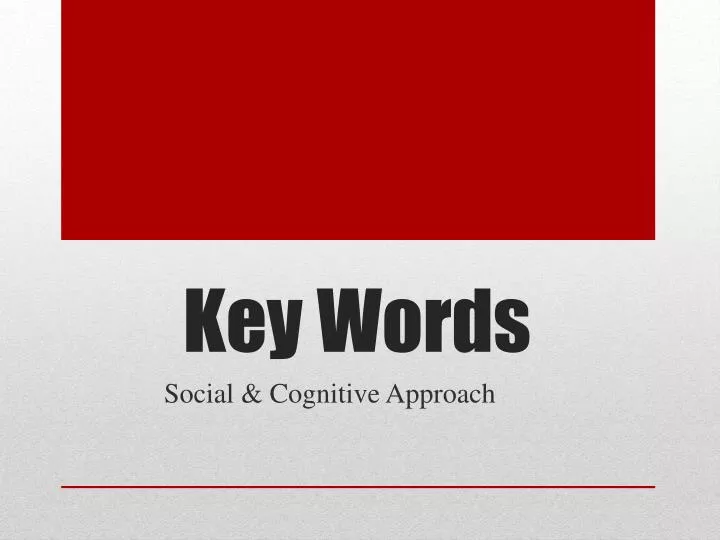 PPT - Key Words PowerPoint Presentation, free download - ID:2844010