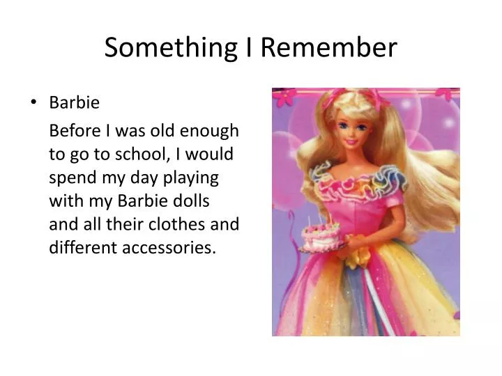 PPT - Something I Remember PowerPoint Presentation, free download - ID ...