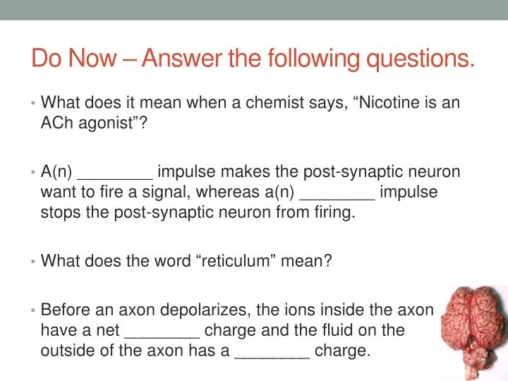 PPT - Do Now – Answer the following questions. PowerPoint Presentation ...