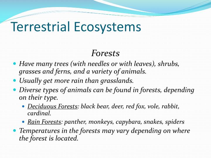 PPT - Types of Ecosystems PowerPoint Presentation - ID:2846653