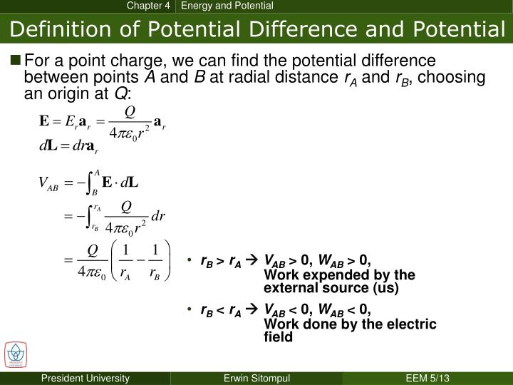 PPT - Energy Expended in Moving a Point Charge in an Electric Field ...