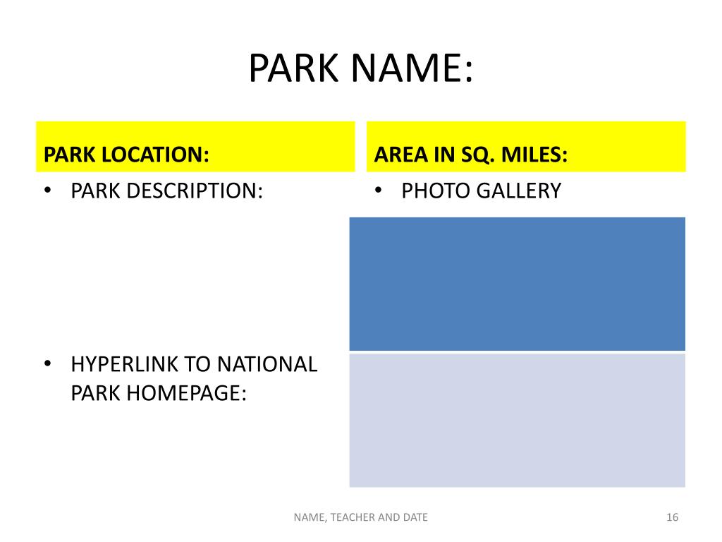 PPT - NATIONAL PARKS OF THE UNITED STATES PowerPoint Presentation, free ...