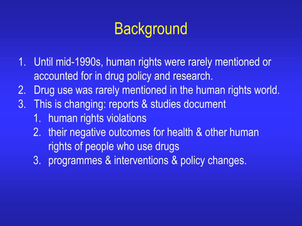 PPT - People who use drugs, HIV, and human rights The Lancet : HIV in ...
