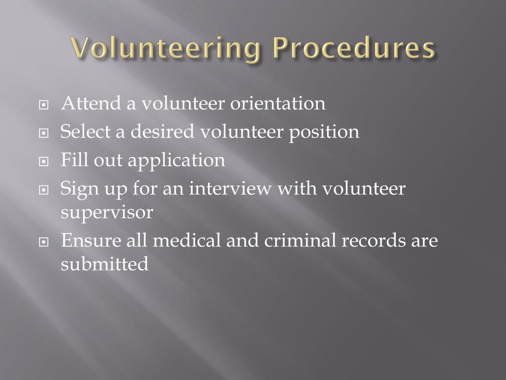 PPT - Volunteer Service at Yosemite Regional Hospital PowerPoint ...