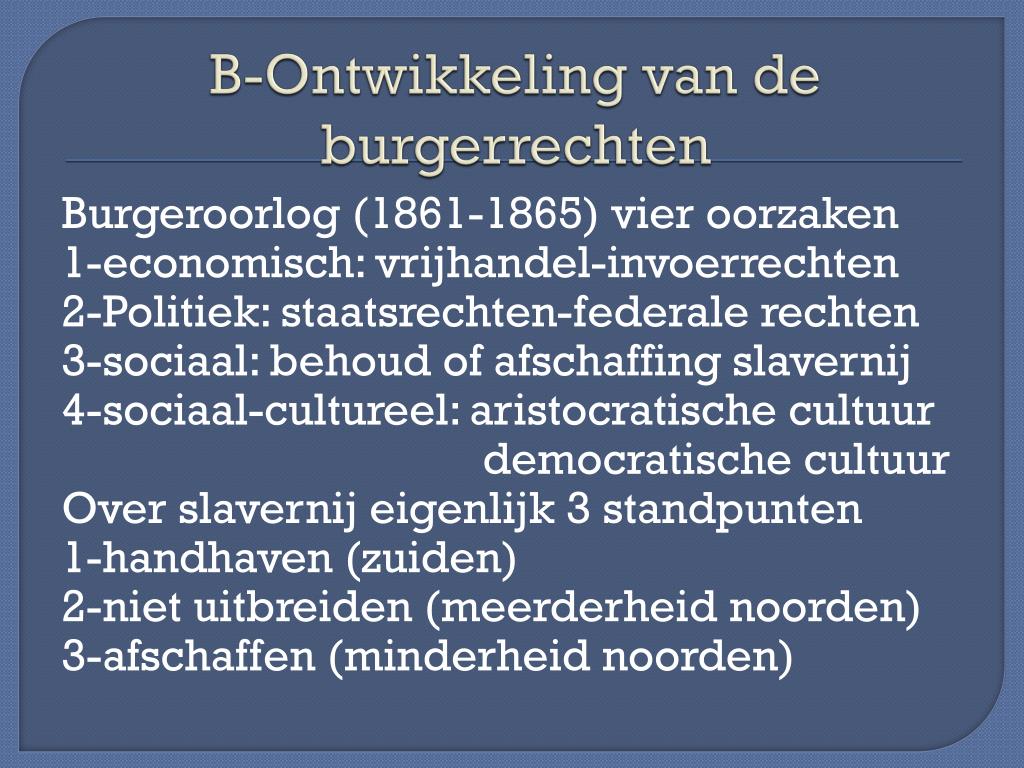PPT - VS en hun federale overheid (1865-1965) PowerPoint Presentation ...