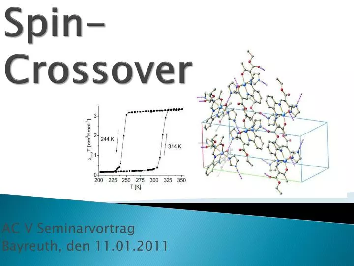 PPT - Spin- Crossover PowerPoint Presentation, free download - ID:2848015