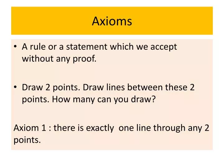 PPT - Axioms PowerPoint Presentation, free download - ID:2848425