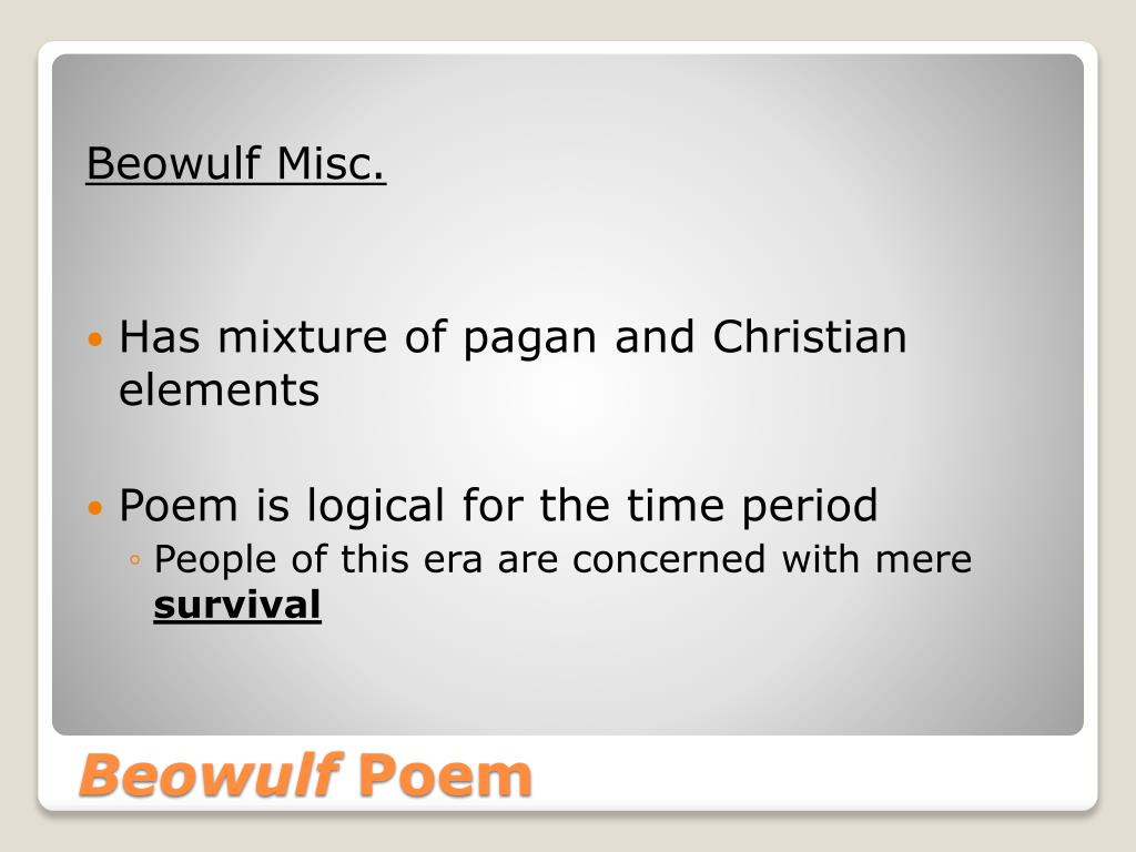 PPT - Beowulf Poem & Anglo-Saxon Poetry PowerPoint Presentation - ID ...