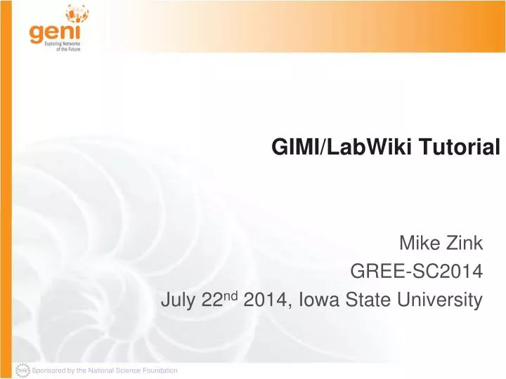PPT - GIMI/ LabWiki Tutorial PowerPoint Presentation, free download - ID:2848939