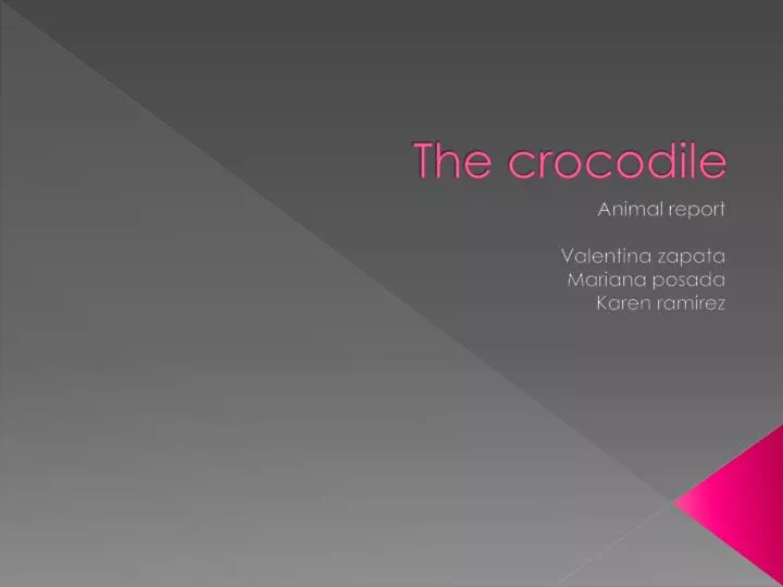 PPT - The crocodile PowerPoint Presentation, free download - ID:2849099