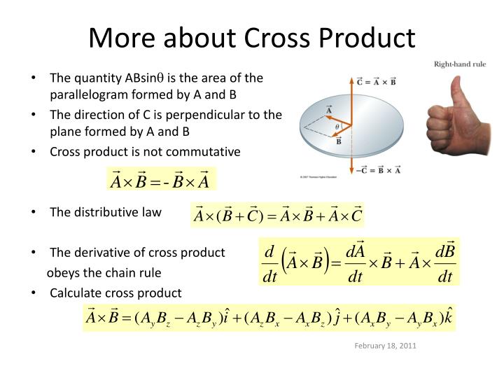 PPT - Cross Product PowerPoint Presentation - ID:2849156