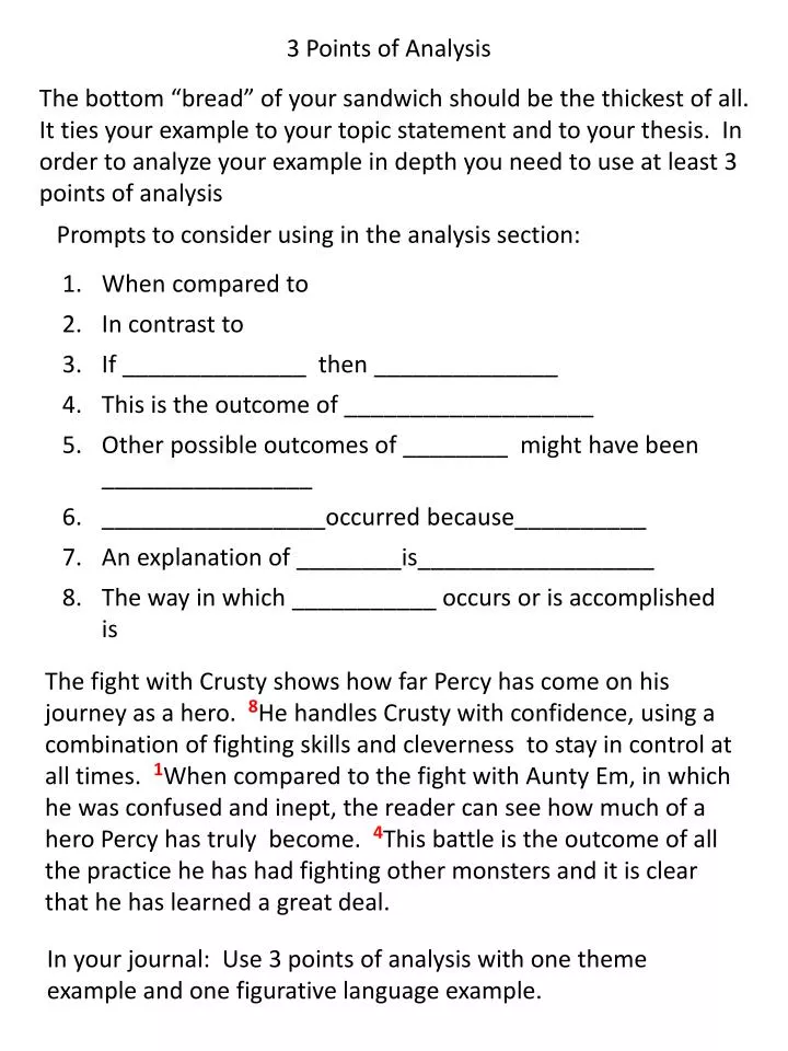 PPT - 3 Points of Analysis PowerPoint Presentation, free download - ID ...