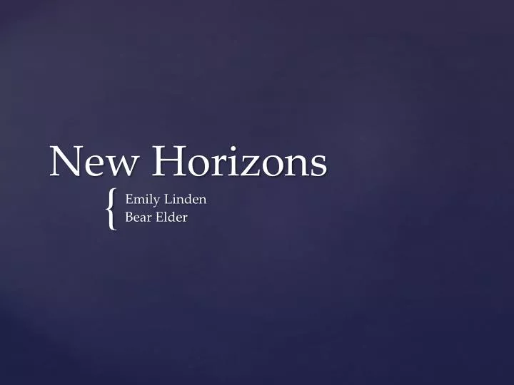 PPT - New Horizons PowerPoint Presentation, free download - ID:2850140