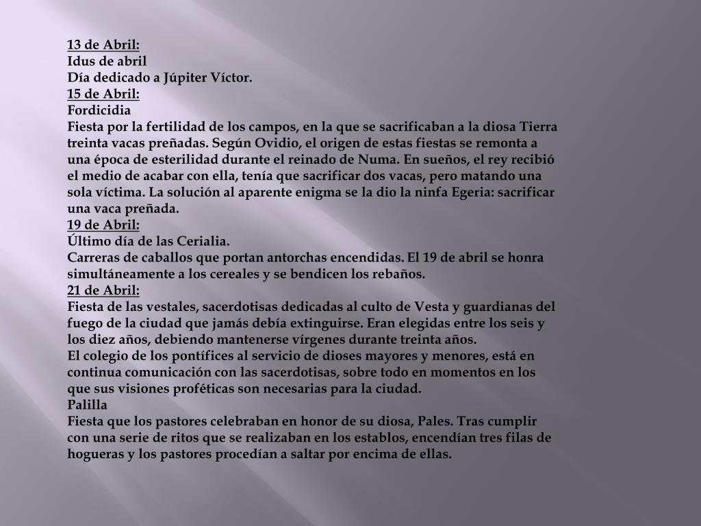 PPT - Festividades de la antigua Roma PowerPoint Presentation, free ...