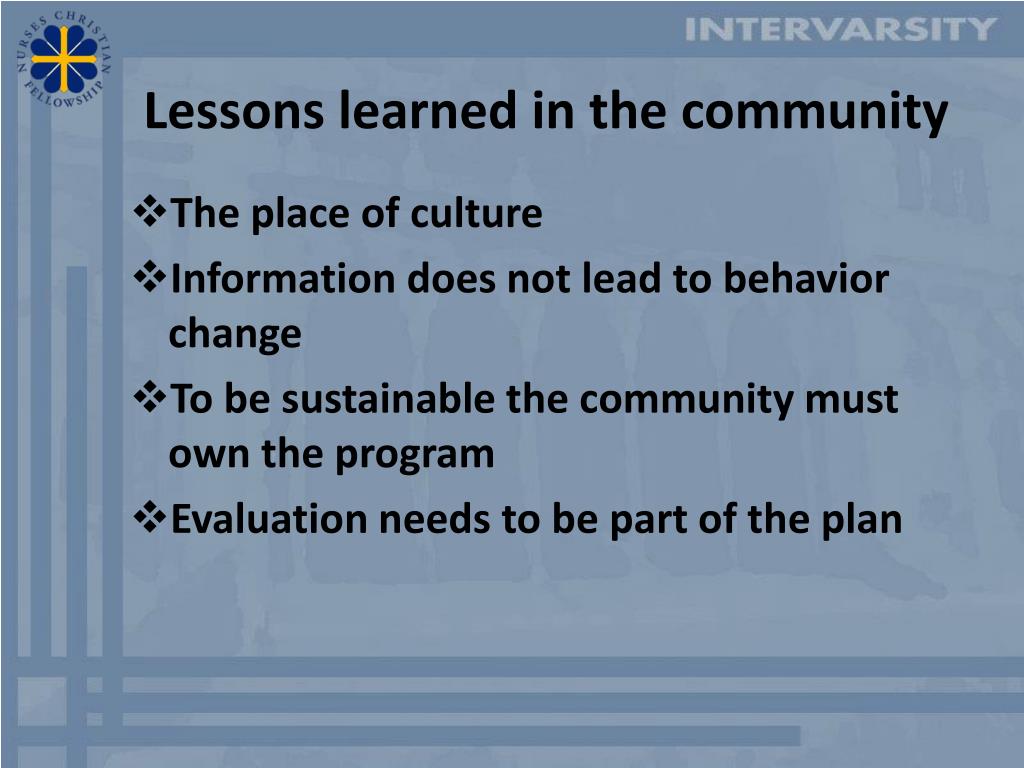 PPT - Education of Healthcare Personnel for Community Health ...
