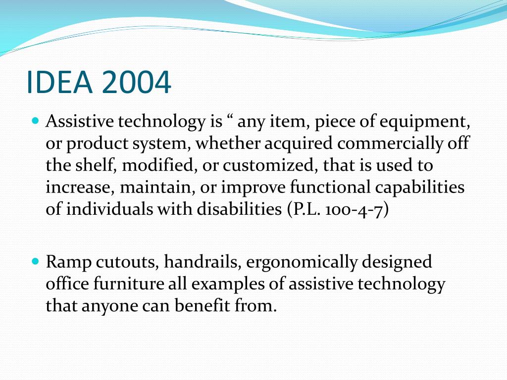 PPT - Individuals with Disabilities Education Improvement Act (IDEA ...