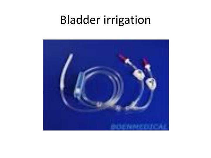 Continuous Bladder Irrigation Nursing
