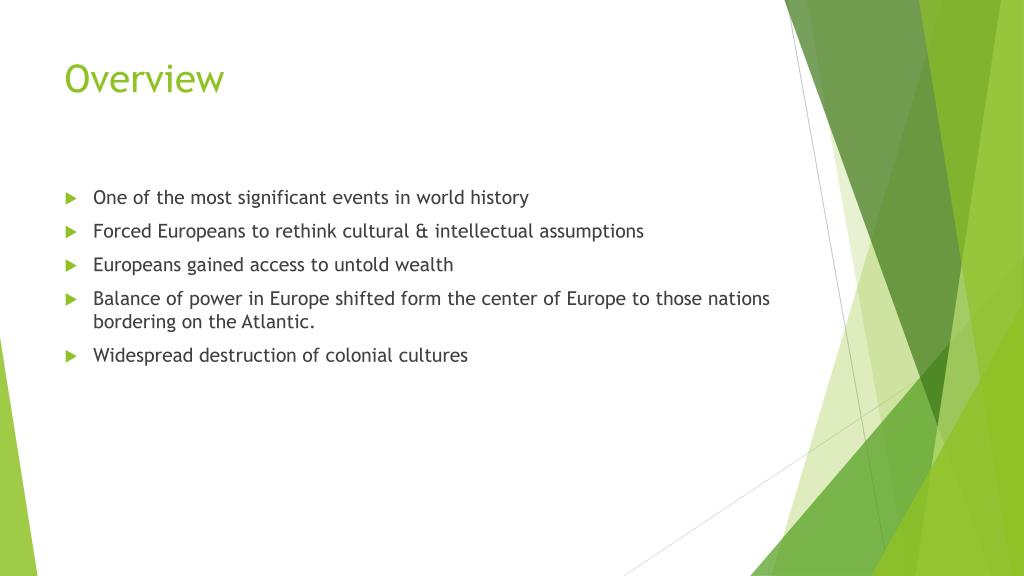 PPT - The Age and Impact of European Overseas Expansion PowerPoint ...