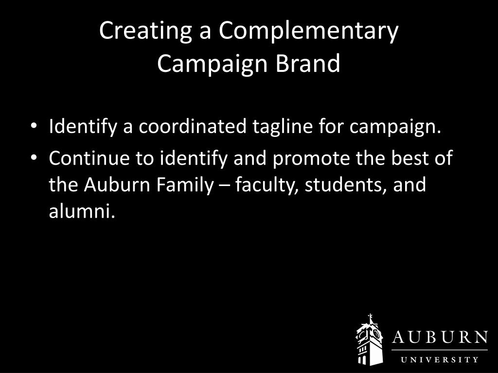 PPT - Strengthening the Auburn Brand: Coordinating Marketing Messages ...