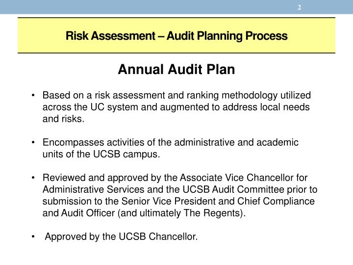 PPT - UCSB Audit and Advisory Services Internal Audit Plan 2012-13 ...