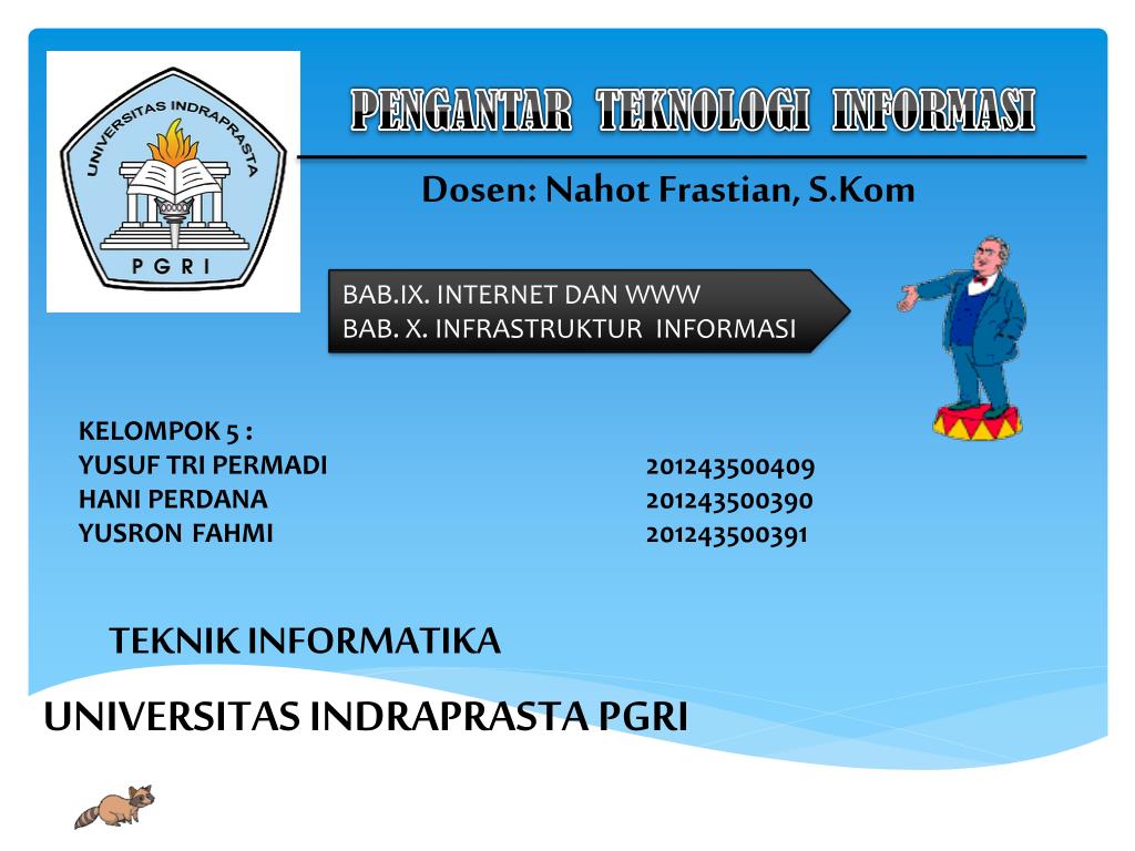 Ppt Pengantar Teknologi Informasi Powerpoint Presentation Free