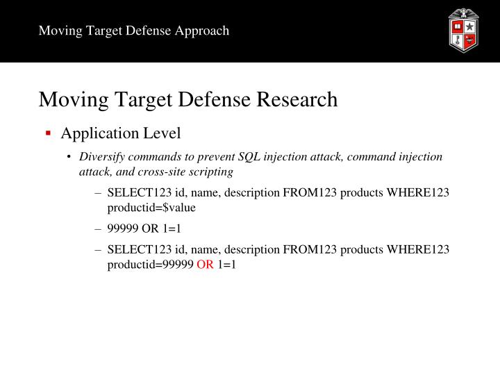 PPT - Moving Target Defense in Cyber Security PowerPoint Presentation ...