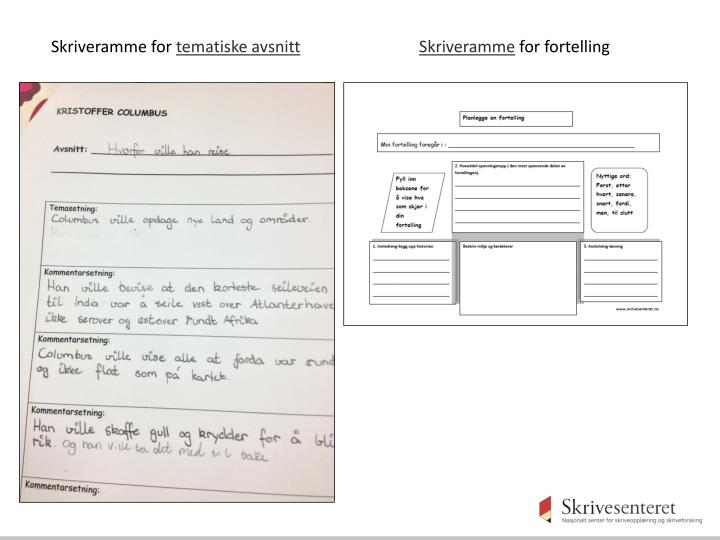 PPT - Trinn 5 Å gi rammer som støtte for elevenes skriving PowerPoint ...