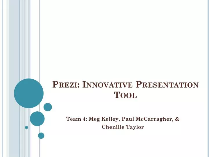 PPT - Prezi : Innovative Presentation Tool PowerPoint Presentation ...