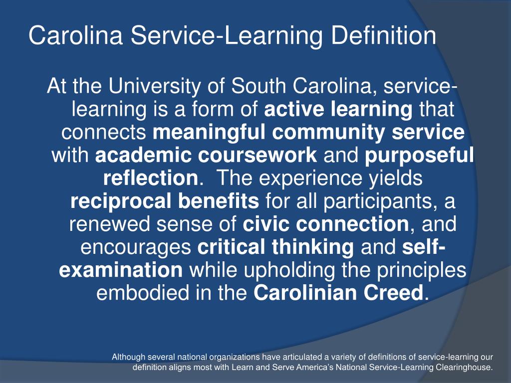 PPT - Promoting Civic Engagement in First Year: Service-Learning ...