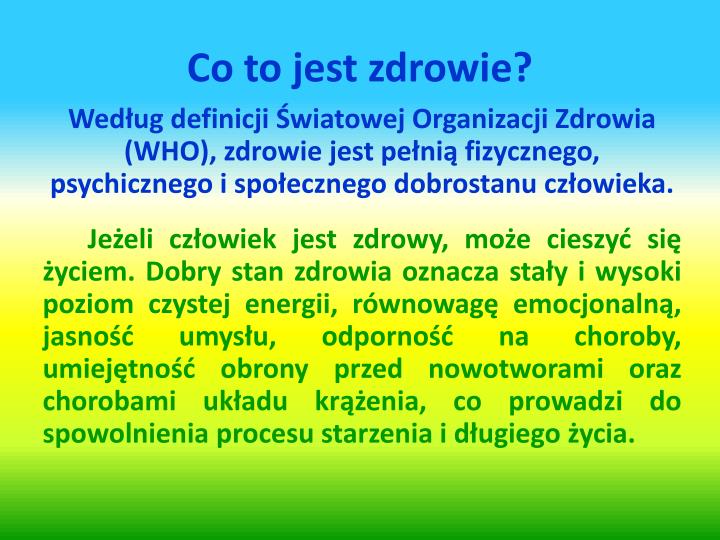 PPT - Prezentacja multimedialna „ZDROWY STYL ŻYCIA” PowerPoint ...
