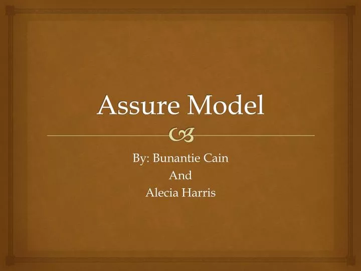PPT - Assure Model PowerPoint Presentation, free download - ID:2853586