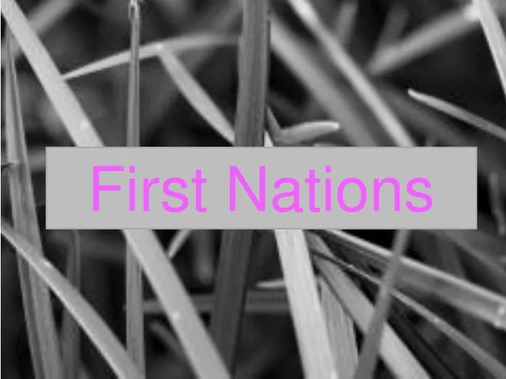 PPT - First Nations PowerPoint Presentation, free download - ID:2853872