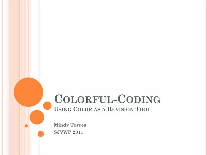 PPT - Colorful-Coding Using Color as a Revision Tool PowerPoint ...