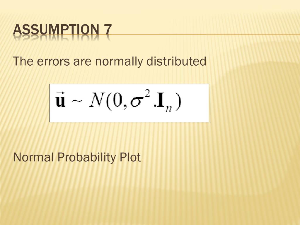 PPT Econometrics Assumptions Of Classical Linear Regression Model PPT Econometrics Assumptions Of Classical Linear Regression Model