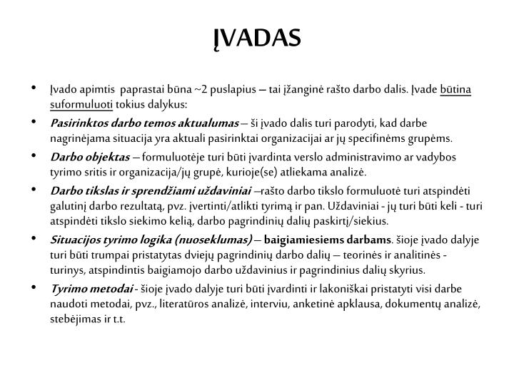 PPT - RAŠTO DARBAS PowerPoint Presentation - ID:2854341