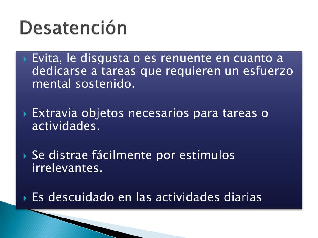 PPT - Trastorno de Déficit Atencional e Hiperactividad (TDAH ...