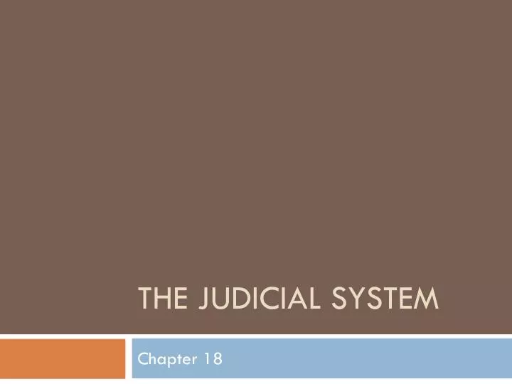 PPT - The Judicial System PowerPoint Presentation, free download - ID ...