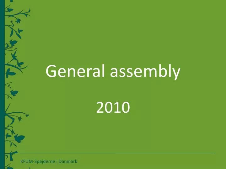 PPT - General assembly PowerPoint Presentation, free download - ID:2855474