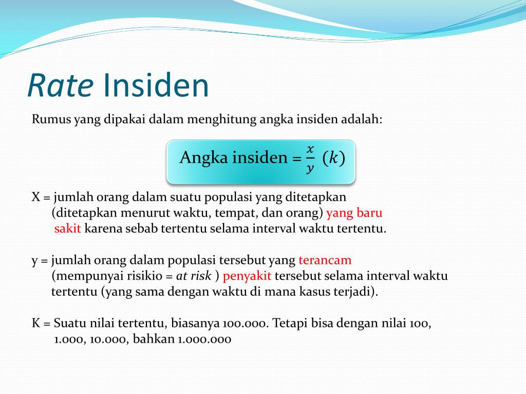 PPT - Dasar – dasar Epidemiologi Ukuran Frekuensi Epidemiologi ...