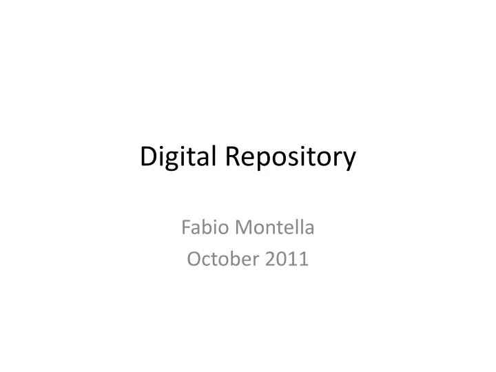 PPT - Digital Repository PowerPoint Presentation, free download - ID ...