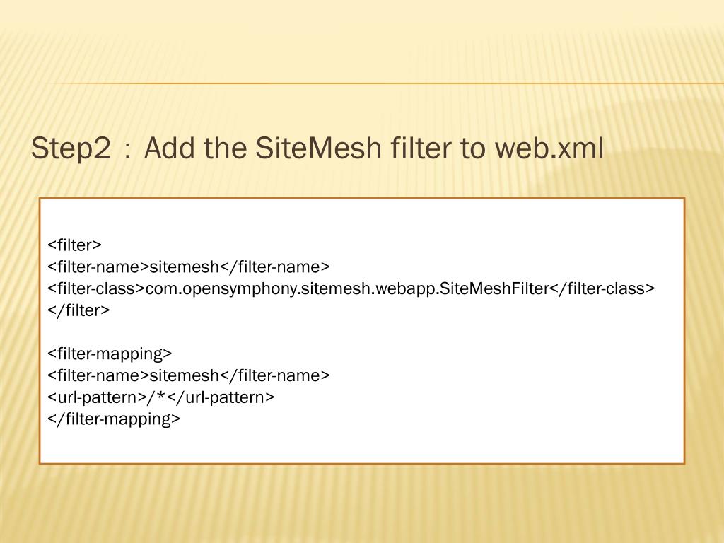 PPT - Sitemesh PowerPoint Presentation, free download - ID:2858457