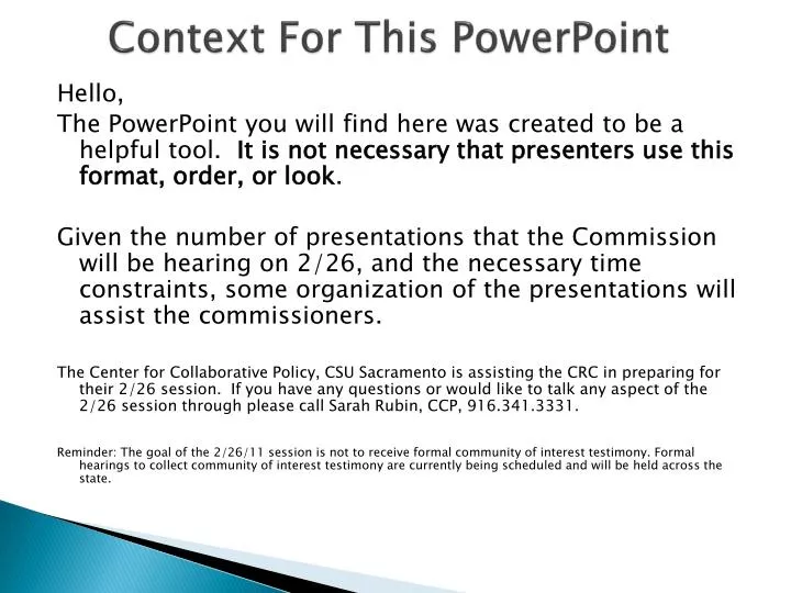 PPT - Context For This PowerPoint PowerPoint Presentation, free ...