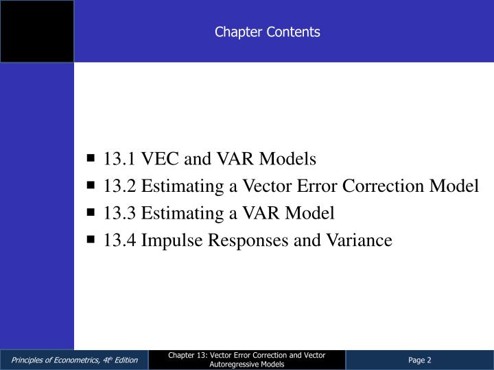 Ppt Chapter 13 Vector Error Correction And Vector Autoregressive