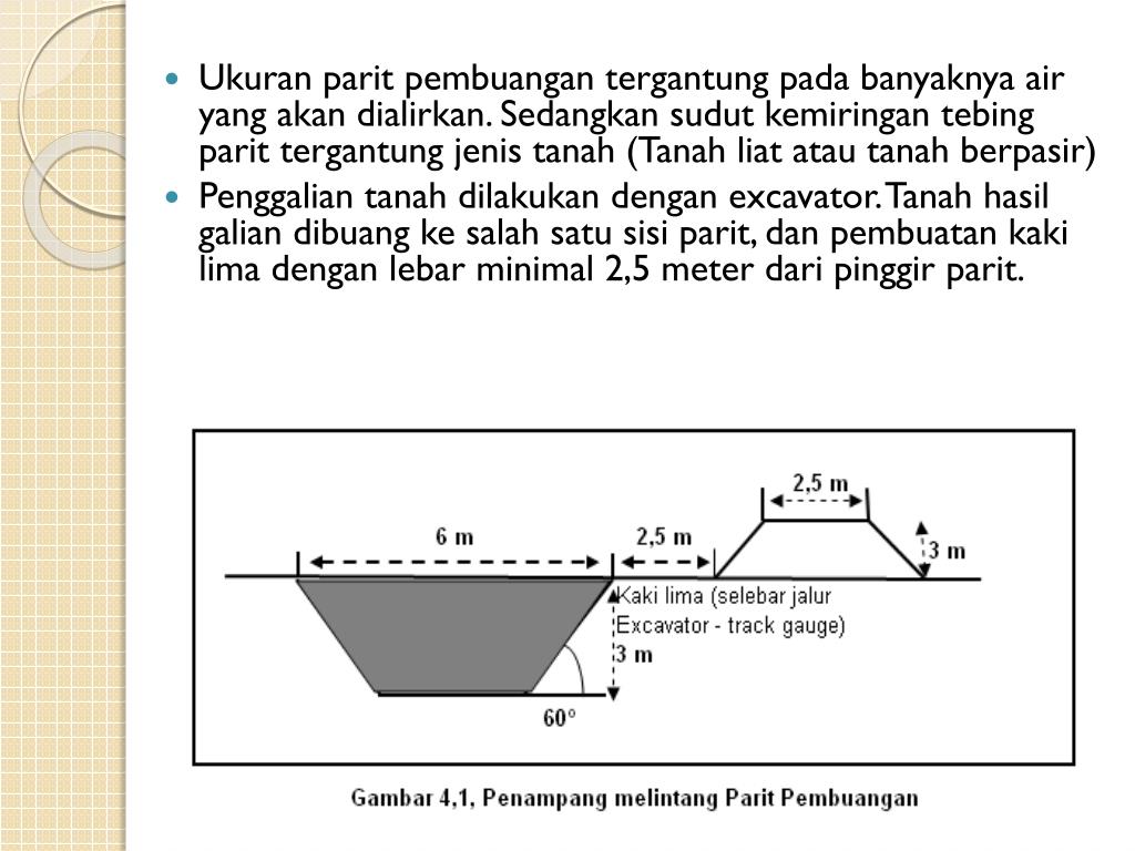 PPT - PEMBUATAN DAN PEMELIHARAAN PARIT PowerPoint Presentation, free ...