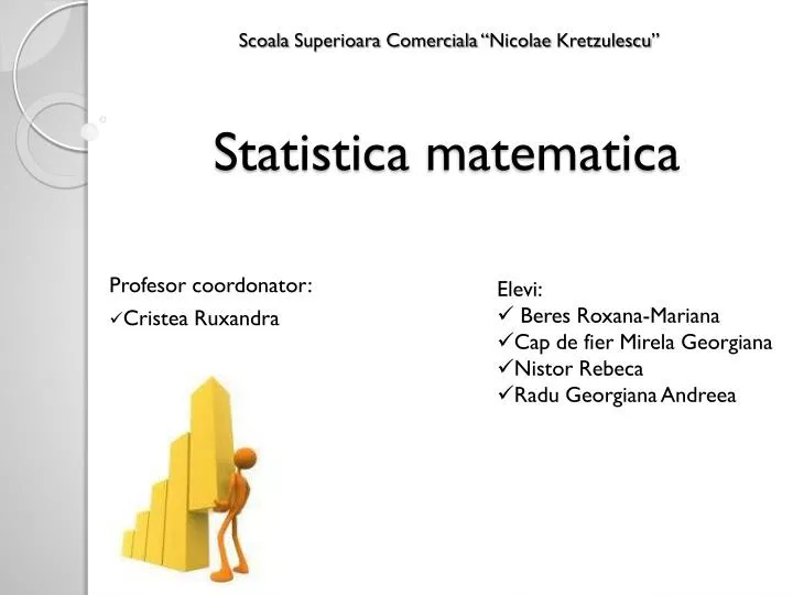 PPT - Statistica matematica PowerPoint Presentation, free download - ID ...