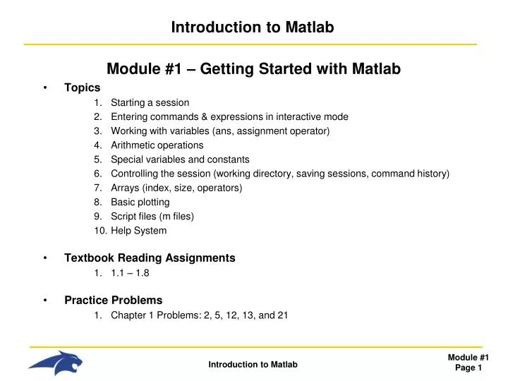 PPT - Introduction to Matlab PowerPoint Presentation, free download ...