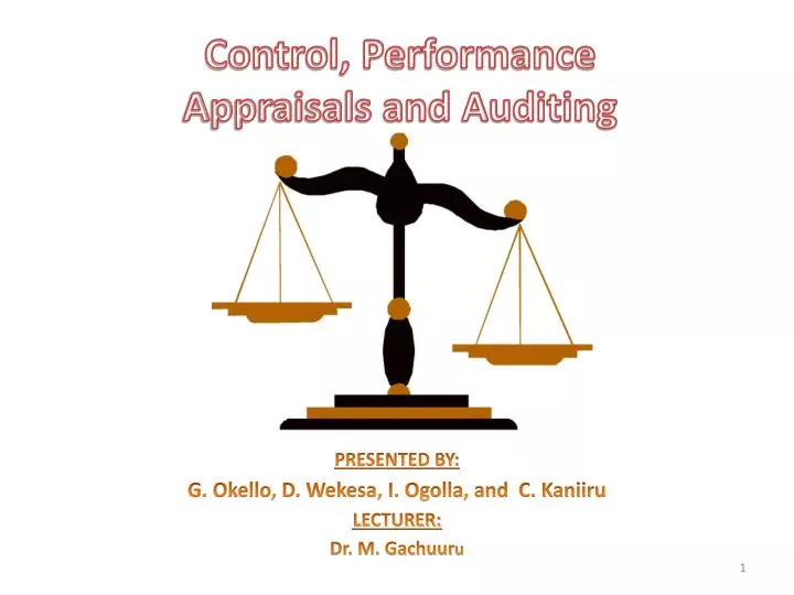 PPT - Control, Performance Appraisals and Auditing PowerPoint ...